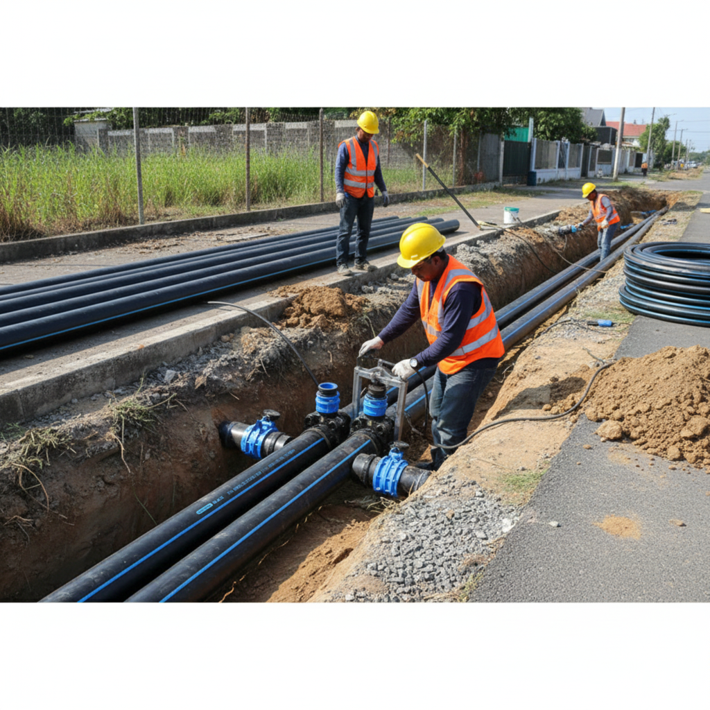 2. HDPE Pipe - SDR 21 (PN 8) | Bali Building Solutions
